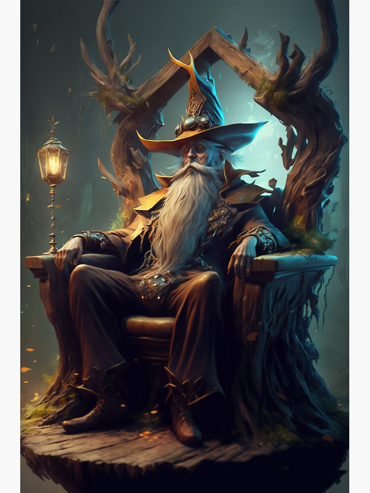 "The Wizard's Throne" Sticker for Sale by Dochestine | Redbubble