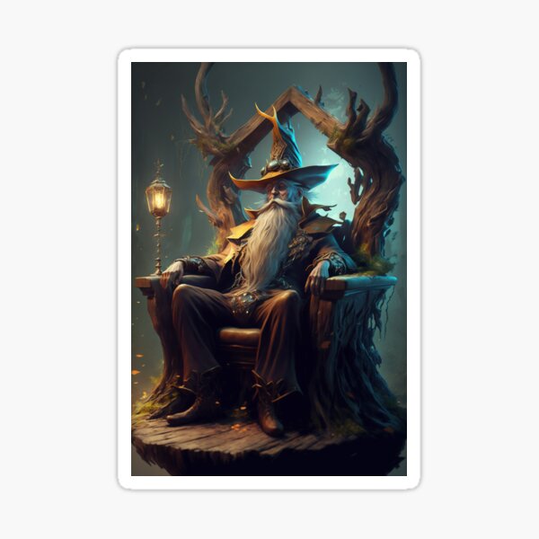 "The Wizard's Throne" Sticker for Sale by Dochestine | Redbubble