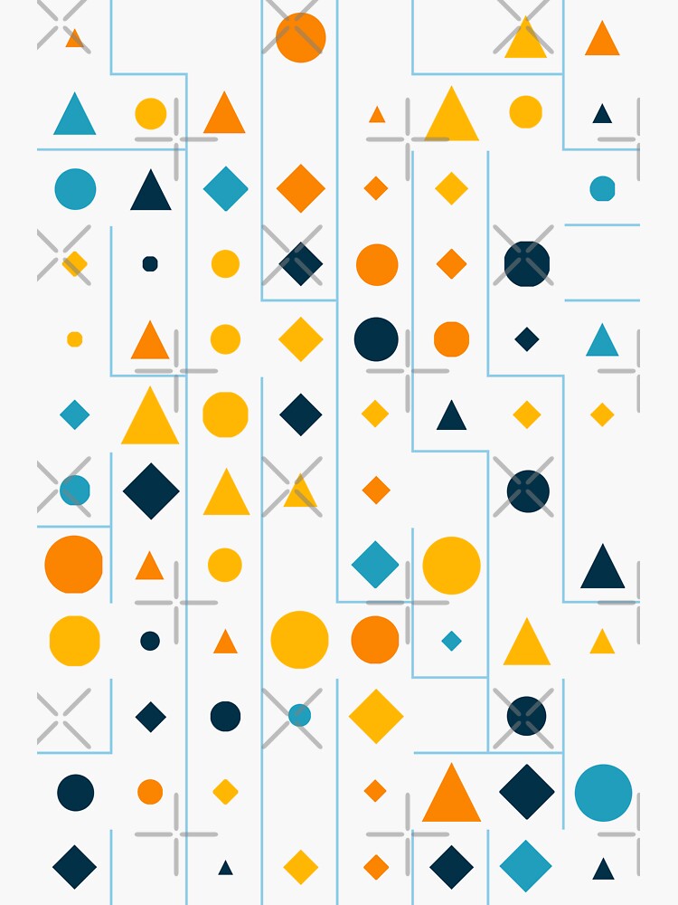 "Amazing Geometric Animated Pattern #12" Sticker for Sale by Trendy-Now ...