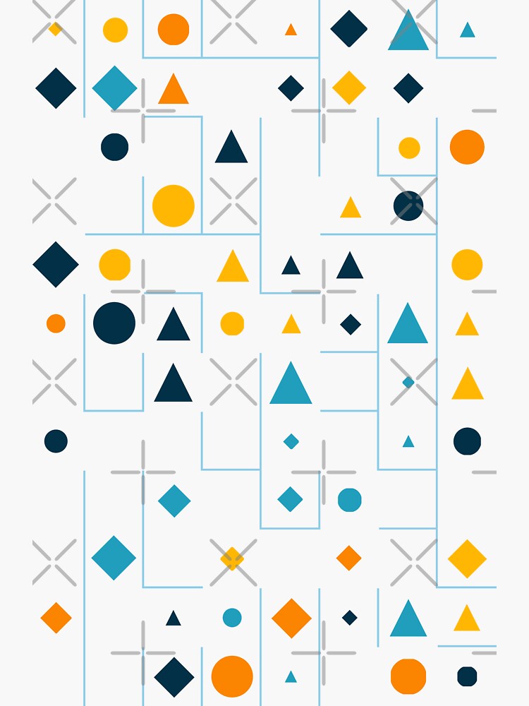 "Amazing Geometric Animated Pattern #14" Sticker for Sale by Trendy-Now ...