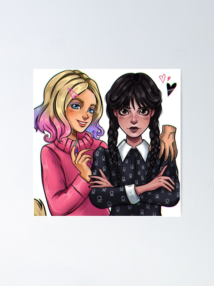 "Wednesday Addams and Enid Sinclair " Poster for Sale by MishraSisters ...