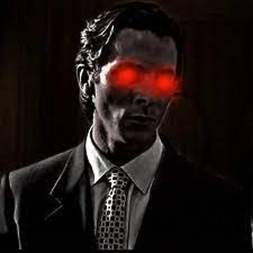 "Patrick Bateman American Pyscho Red Eyes" Premium T-Shirt for Sale by ...