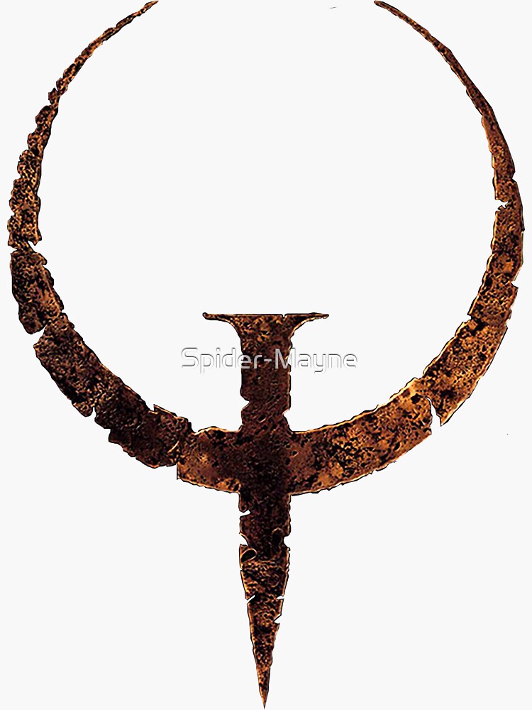 "QUAKE" Sticker for Sale by Spider-Mayne | Redbubble