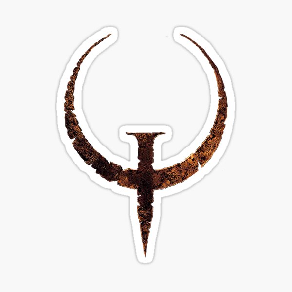 "QUAKE" Sticker for Sale by Spider-Mayne | Redbubble