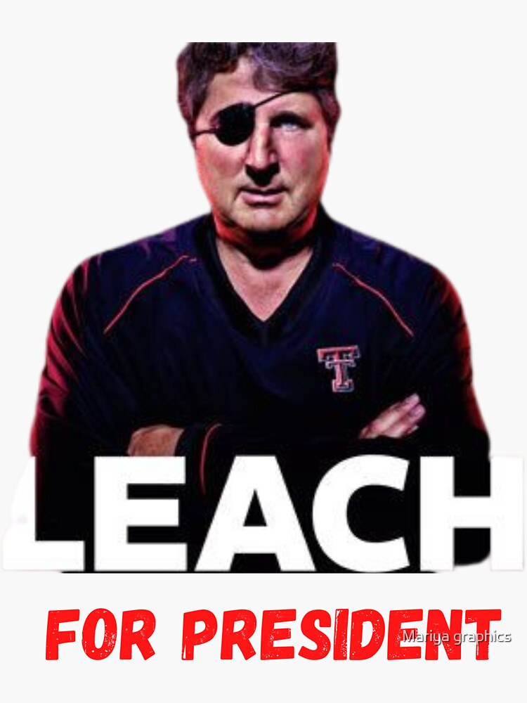 "Mike Leach Football , Mike Leach For President " Sticker for Sale by ...