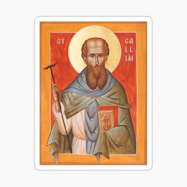 "St Columba (Callum)" Sticker for Sale by ikonographics | Redbubble
