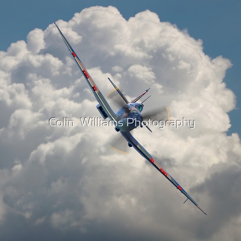 "Spitfire in the Clouds" by Colin Williams Photography | Redbubble