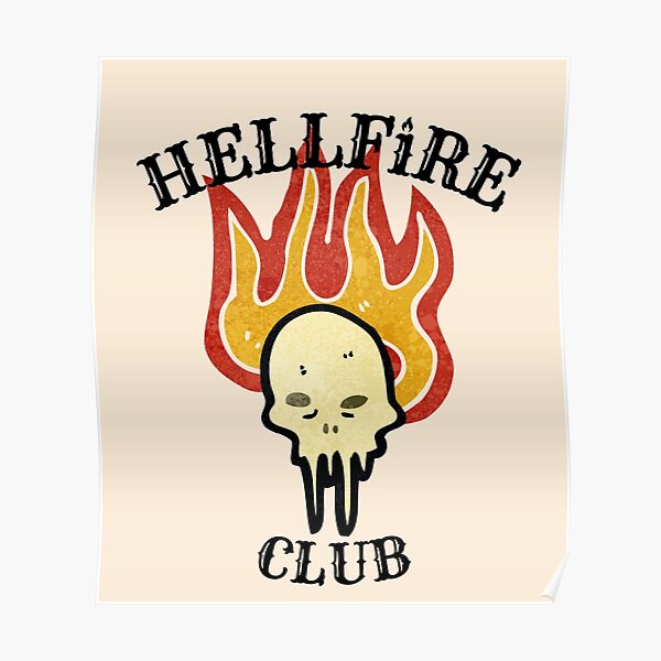 "stranger things - Hellfire Club" Poster for Sale by no8design | Redbubble