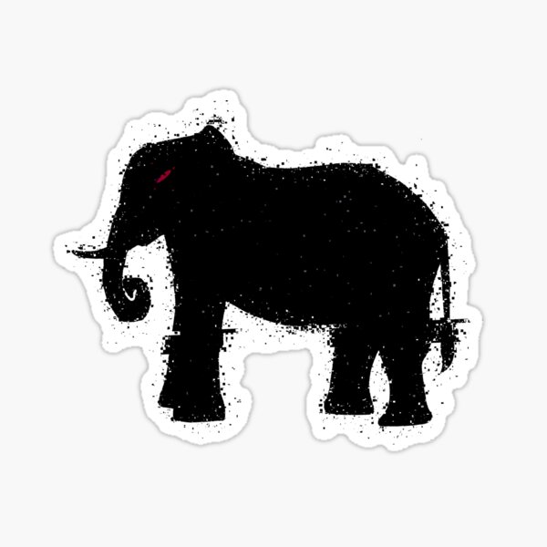 "Angry Elephant" Sticker for Sale by DrawCreator | Redbubble