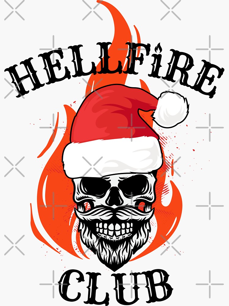 "Hellfire Club -Stranger Things" Sticker for Sale by no8design | Redbubble