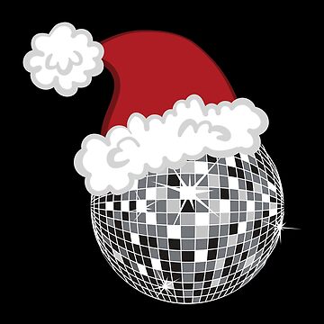 "Santa Disco Ball" Sticker for Sale by AmberSiraj | Redbubble