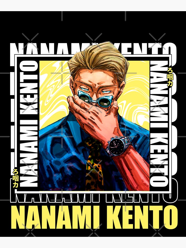 "Nanami Jujutsu Kaisen" Sticker for Sale by EffingArt | Redbubble