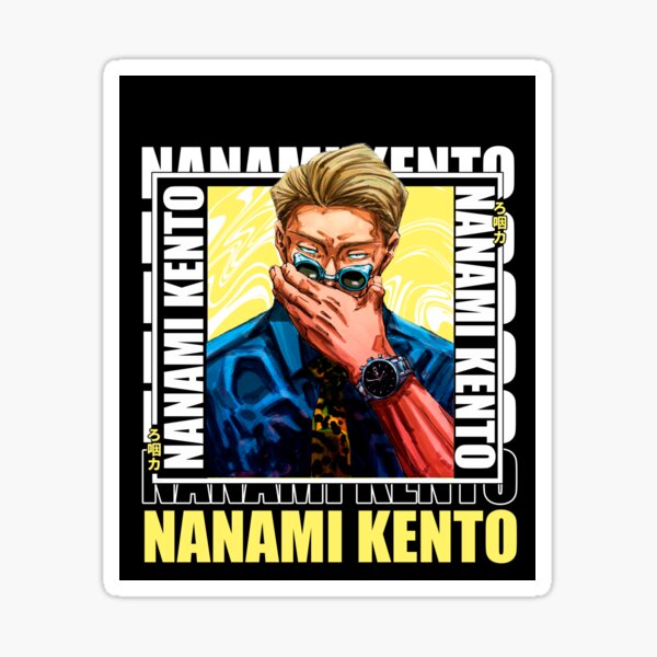 "Nanami Jujutsu Kaisen" Sticker for Sale by EffingArt | Redbubble