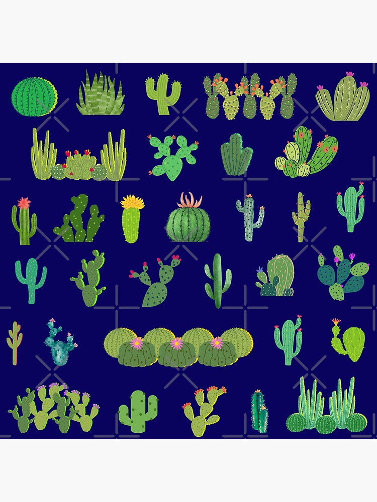 "Cactus collage, cactus/ plant art, colorful cactus, unique cactus ...