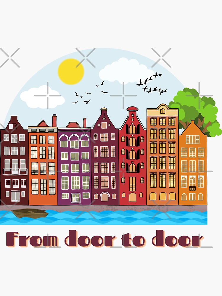 "From door to door - jw.org - preaching the kingdom" Sticker for Sale ...