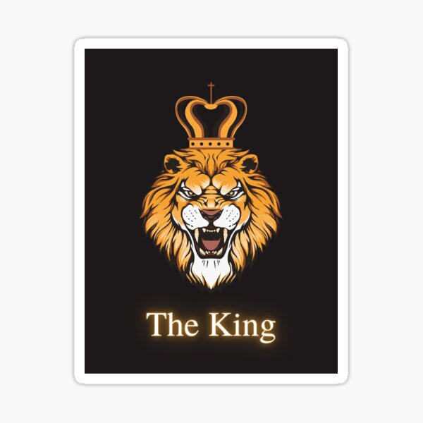 "King" Sticker for Sale by HEG20 | Redbubble