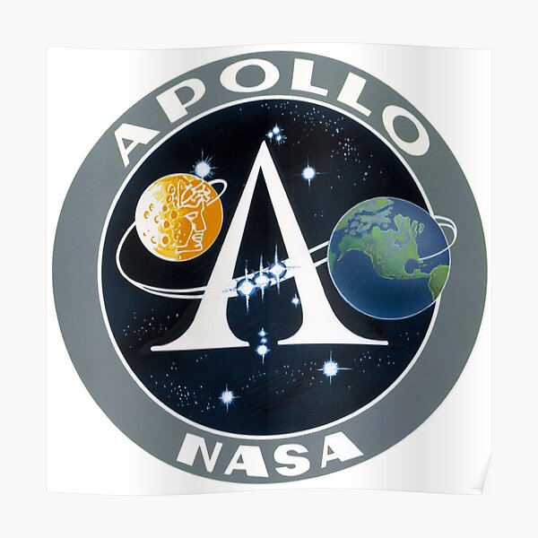 "Apollo Program Logo" Poster for Sale by Spacestuffplus | Redbubble
