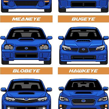 "Subaru Eyes Car Illustration" Sticker for Sale by mohalldi | Redbubble