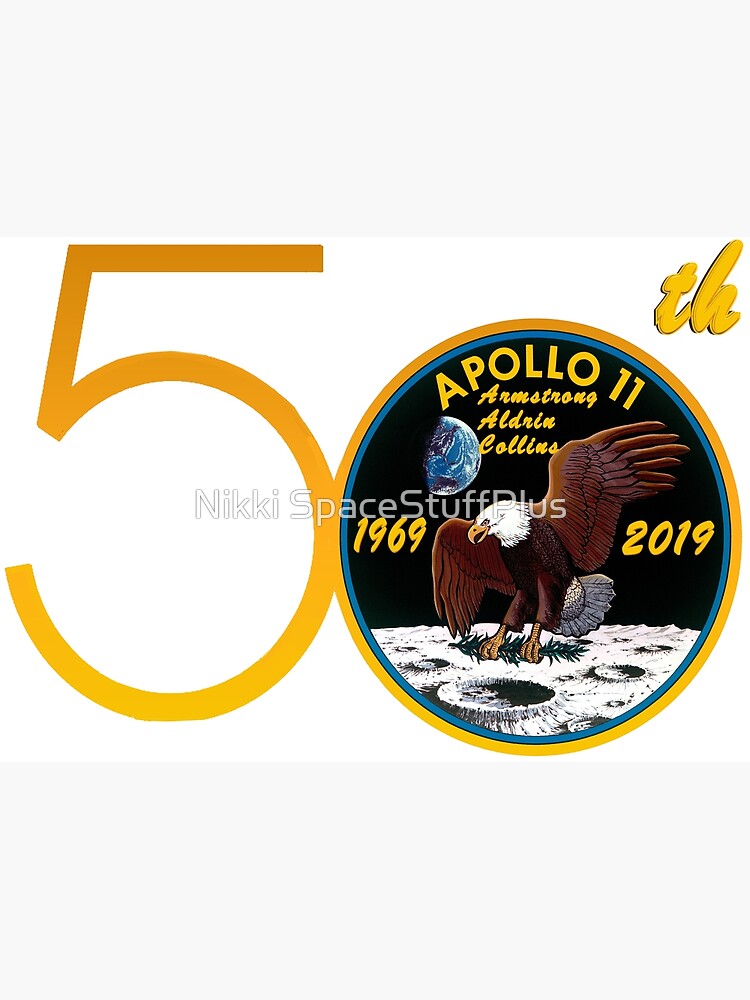 "Apollo 11: 50th Anniversary Patch" Art Print by Spacestuffplus | Redbubble