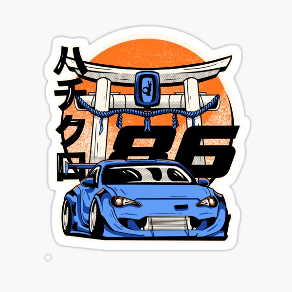 "Hachiroku 86 RB Bodykit" Sticker for Sale by LkmDsgn | Redbubble