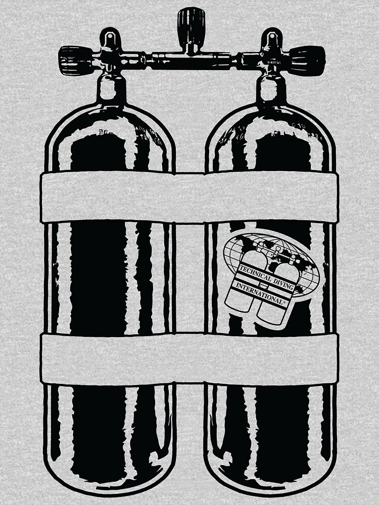 "Technical Diving International (TDI) - Double Cylinders with TDI Logo ...