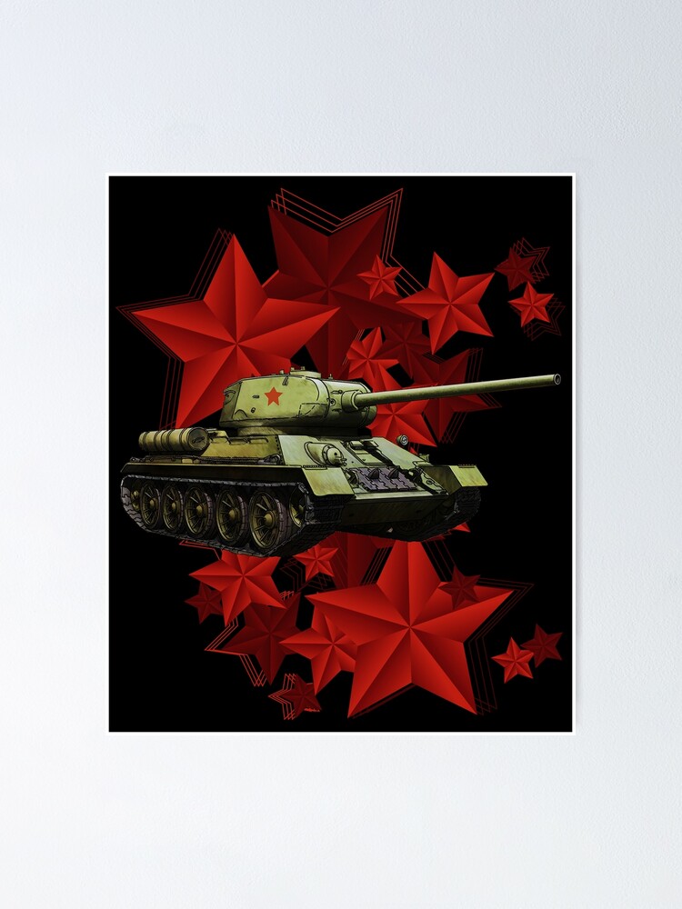 "Soviet Medium Tank T-34" Poster for Sale by Alexandr84 | Redbubble