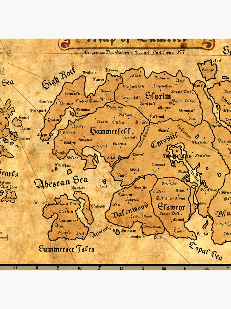 " Map of Tamriel -tamriel map setting for the Elder Scrolls games" Pin ...