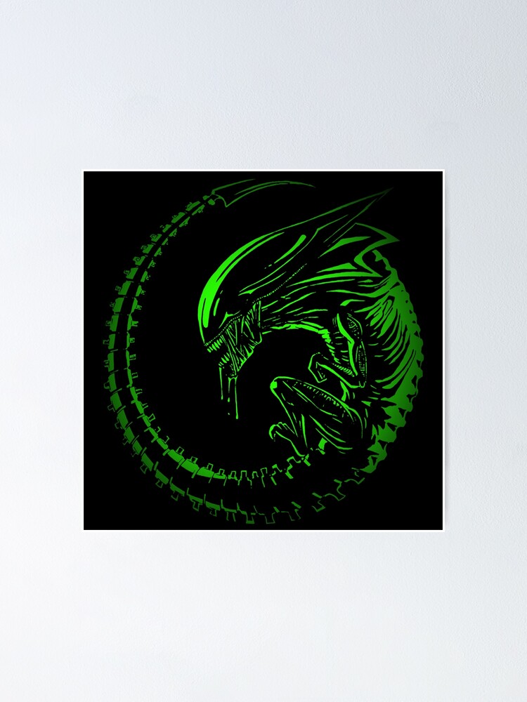 "Xenomorph From The Famous Movie" Poster for Sale by Alexandr84 | Redbubble