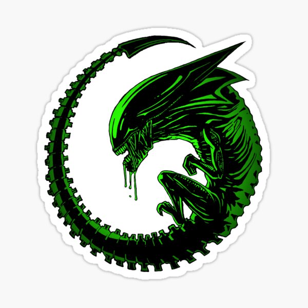 "Xenomorph From The Famous Movie" Sticker for Sale by Alexandr84 ...