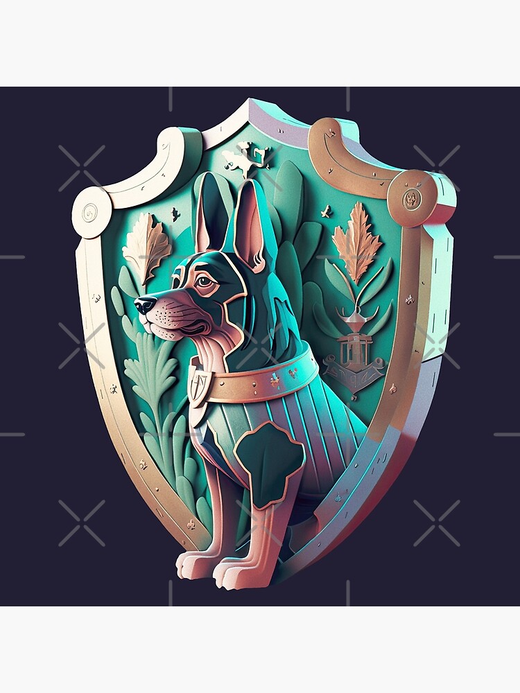 "Lord Reginald - Dog Crest" Poster for Sale by zoomzoomies | Redbubble