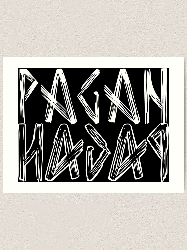 "Pagan lettering logo" Art Print for Sale by ChristineKrahl | Redbubble