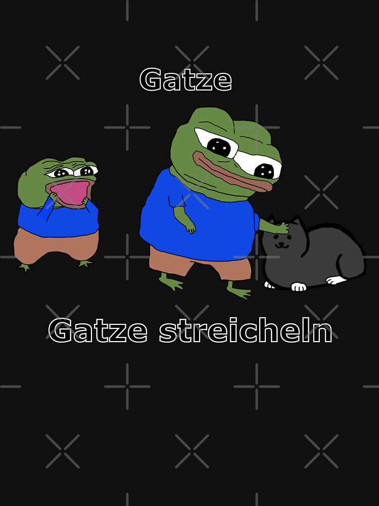 "Gatze, Gatze Streicheln or Pepe pets cat meme" T-shirt for Sale by ...