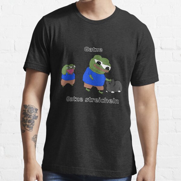"Gatze, Gatze Streicheln or Pepe pets cat meme" T-shirt for Sale by ...