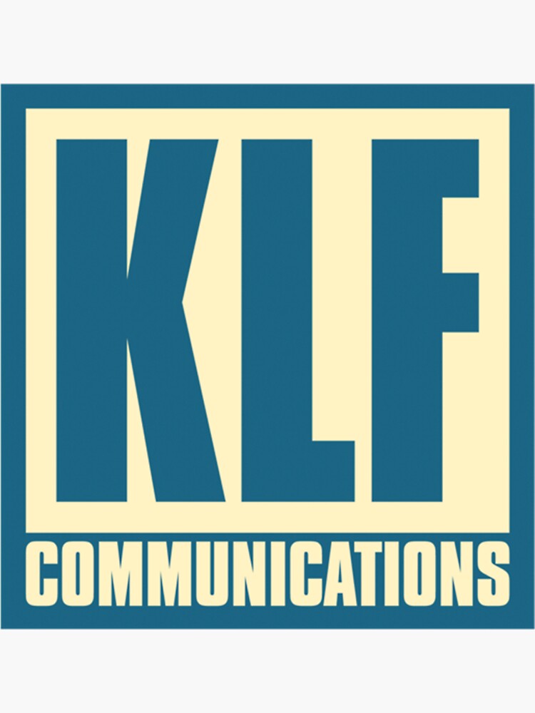 "KLF-Kommunikationslogo (BlauCreme) " Sticker for Sale by CaesarNeves ...