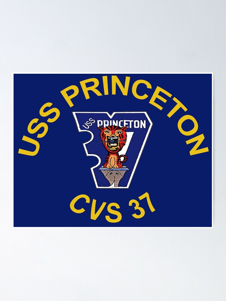 "USS Princeton (CV/CVA/CVS-37) Crest for Dark Colors" Poster by ...
