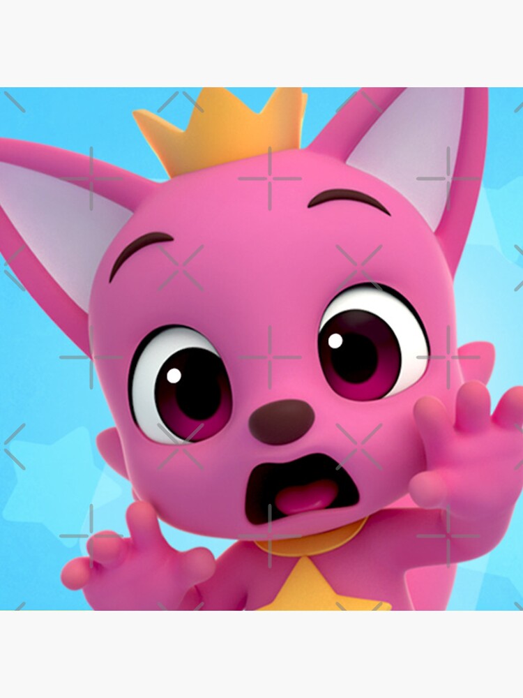 "Baby Pinkfong " Sticker for Sale by Color-Toonix | Redbubble