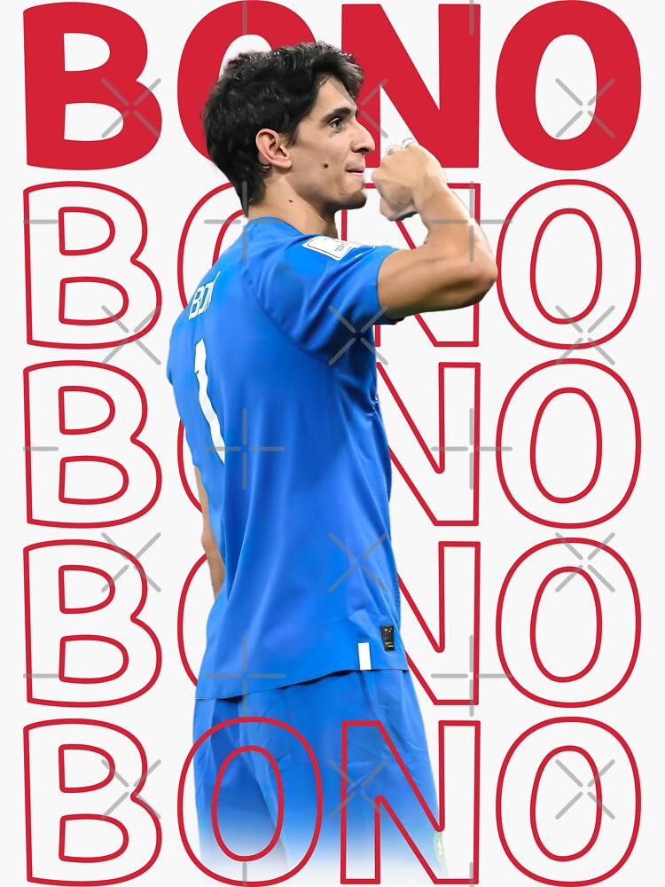 "Yassine Bounou '' BONO '' - Goalkeeper Bono of Morocco" Sticker for ...