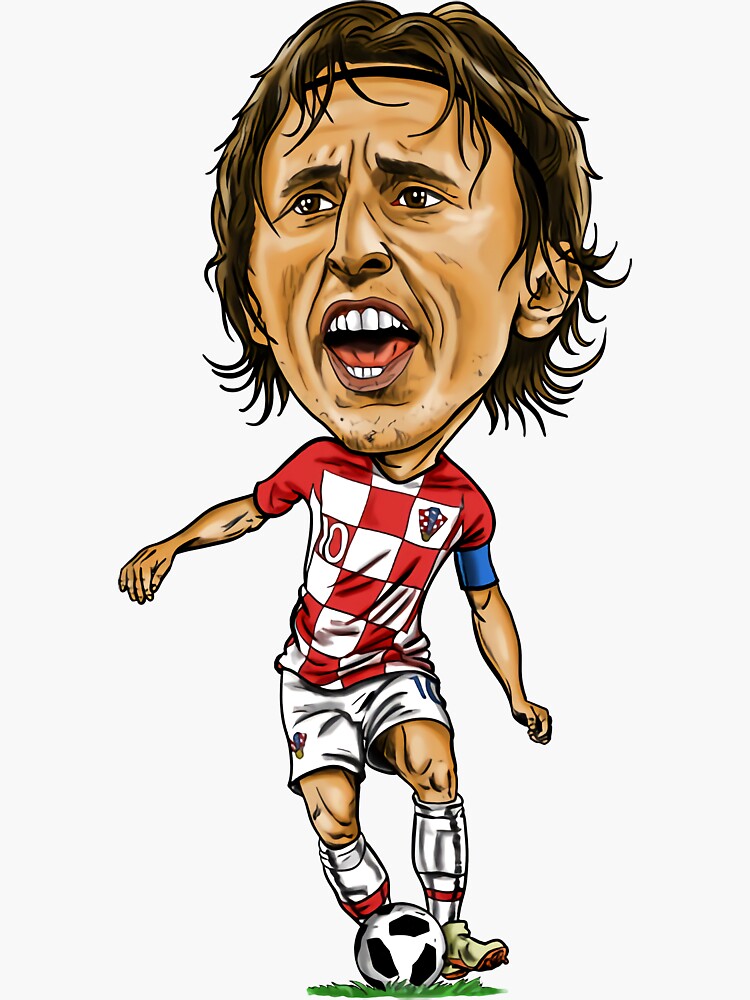 "Luka Modric Caricature" Sticker for Sale by ccustore891 | Redbubble