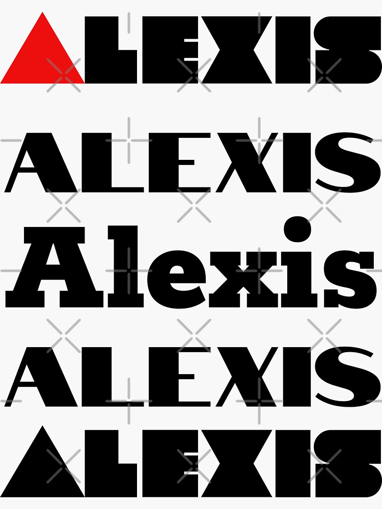 "Boy Name Alexis" Sticker for Sale by LTM-tee | Redbubble