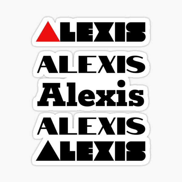 "Boy Name Alexis" Sticker for Sale by LTM-tee | Redbubble