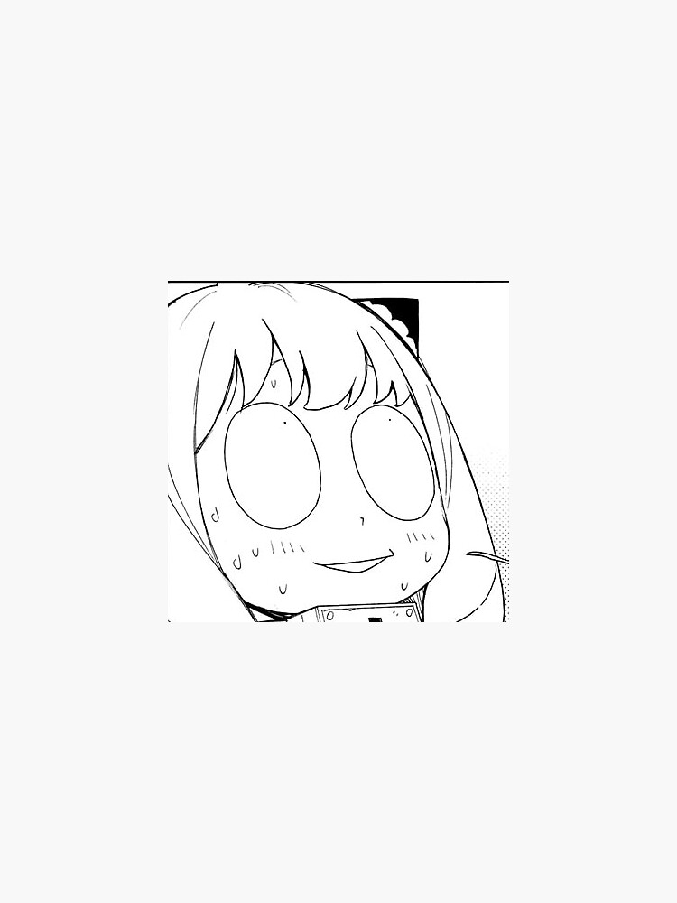 "Anya funny face" Sticker for Sale by mentaljazzhands | Redbubble