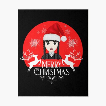"Wednesday Addams Christmas" Art Board Print for Sale by DESIGNBYALWAN ...