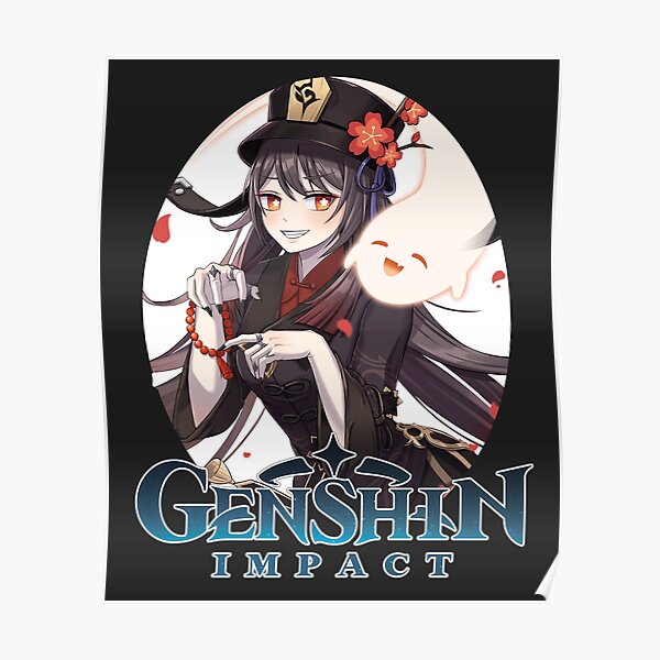 "Genshin Impact Hu Tao" Poster for Sale by mprodart | Redbubble