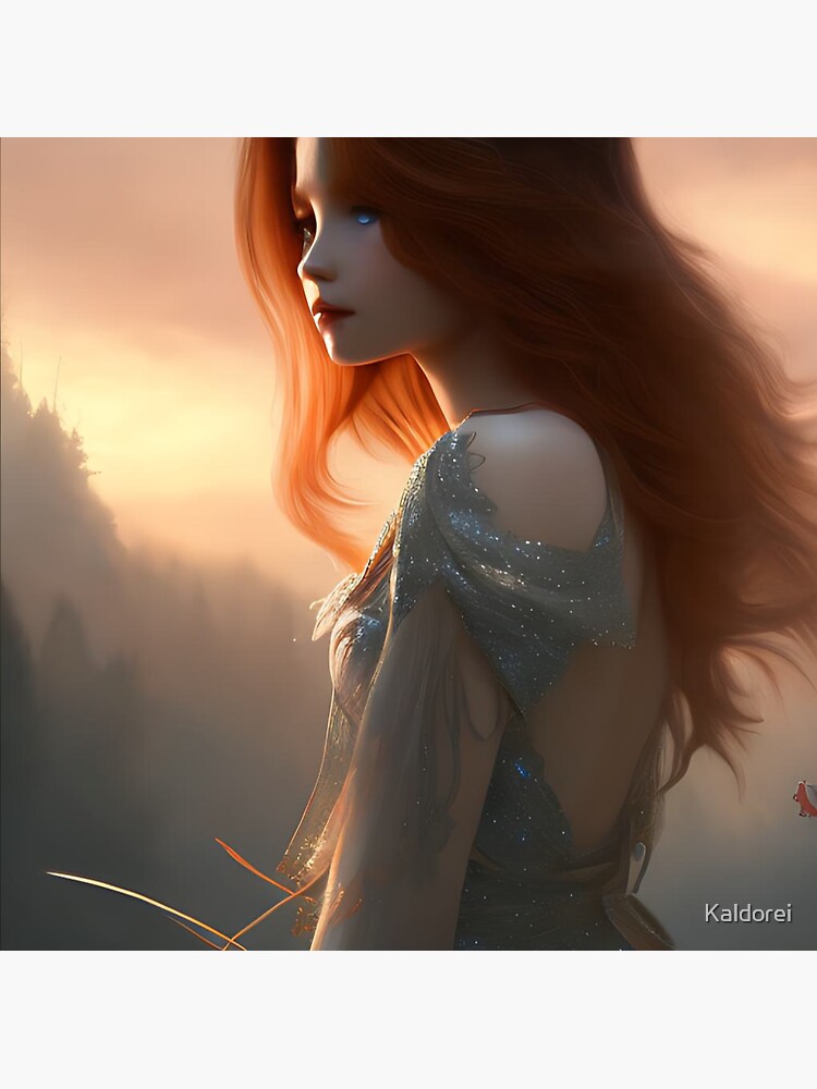 "Ginger Princess" Sticker for Sale by Kaldorei | Redbubble