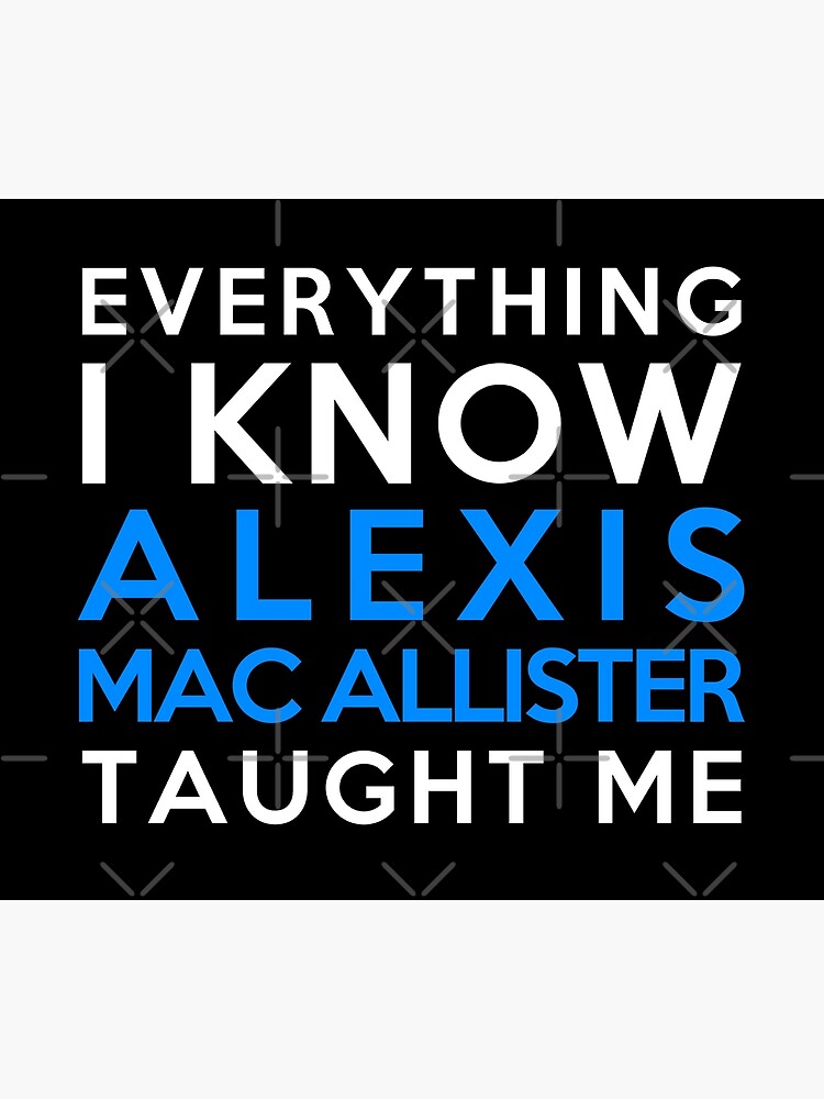 "Alexis Mac Allister - Everything i know" Poster for Sale by ...