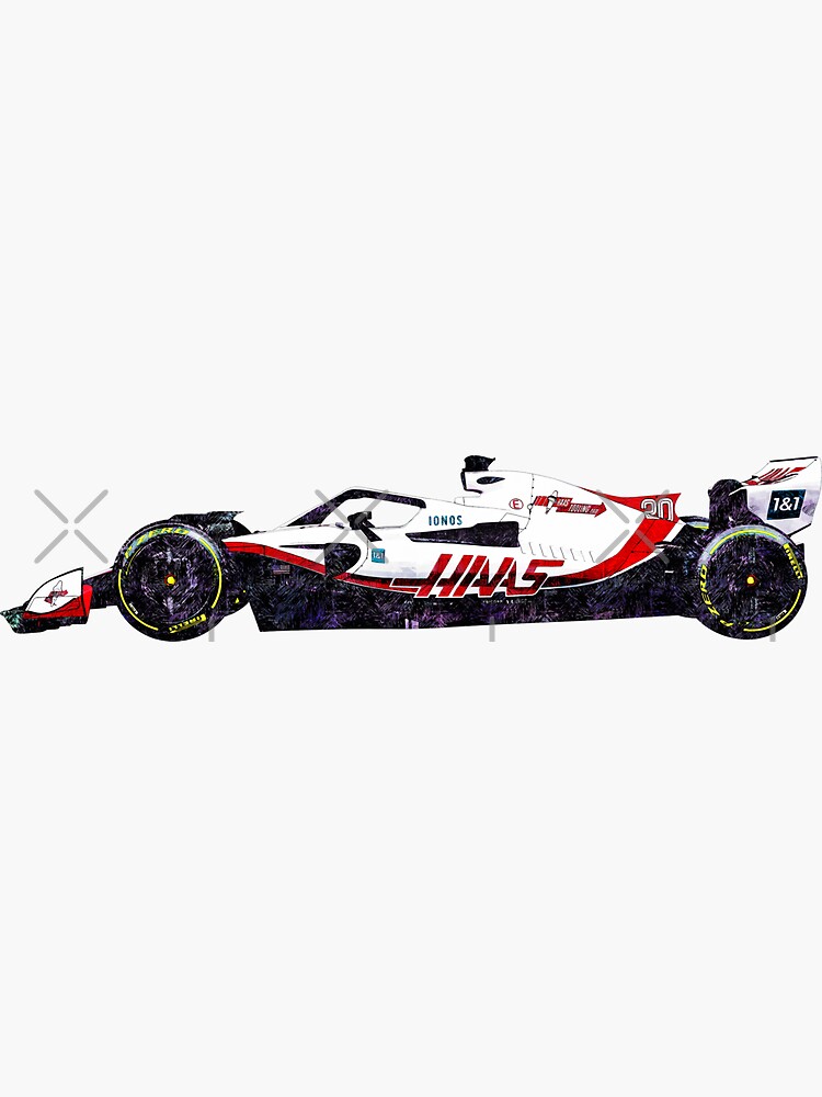 "Kevin Magnussen's F1 2022 Haas Car Art" Sticker for Sale by d25bev ...