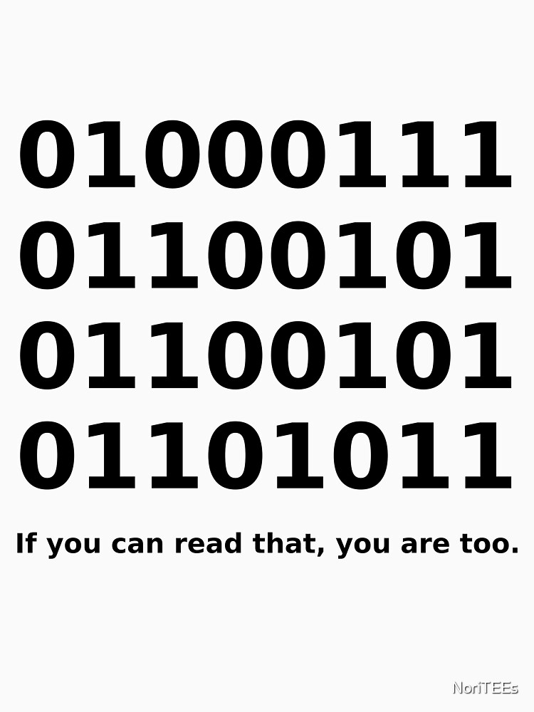 Binary Binary Code Binary Code Funny T Shirt Essential T Shirt By Noritees Redbubble 