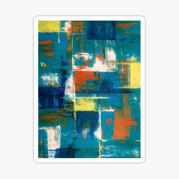 "Colourful Abstract Art" Sticker for Sale by BSdesign90 | Redbubble