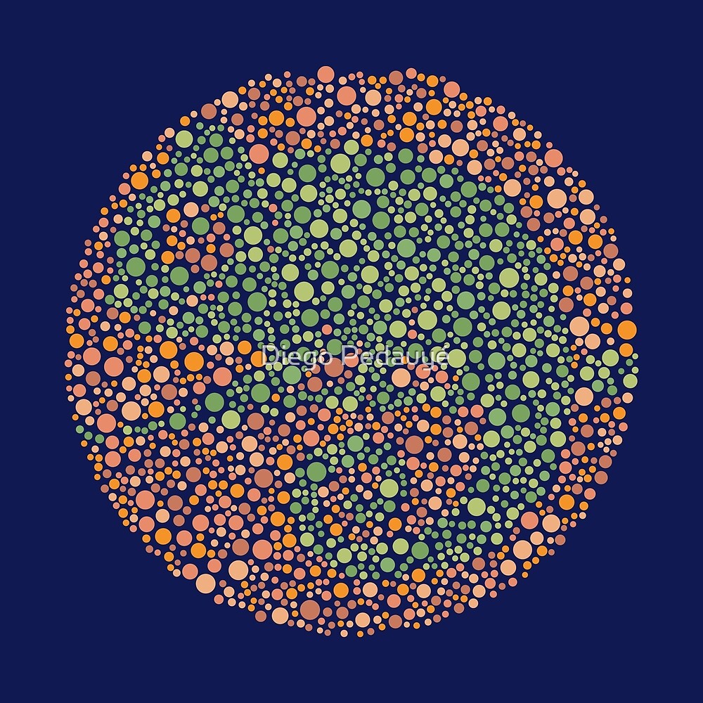 "Ishihara Daltonic Chameleon Animal" by Diego Pedauyé | Redbubble