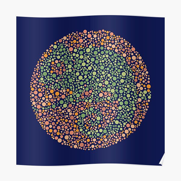 "Ishihara Daltonic Chameleon Animal" Poster by diemargo | Redbubble